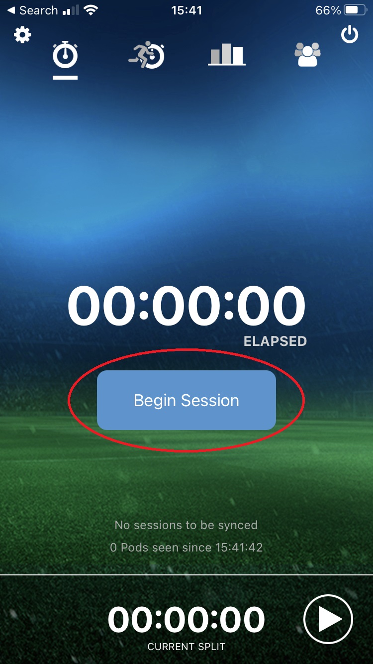 Running a Live Session Using the PlayerTek+ App – Catapult PlayerTek Plus