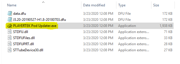 How to Update your PlayerTek Pod's Firmware (Windows Version) – Catapult PlayerTek Plus