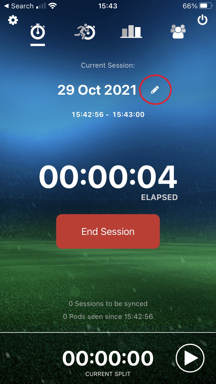 Running a Live Session Using the PlayerTek+ App – Catapult PlayerTek Plus