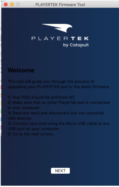How to Update a PlayerTek Pod's Firmware (Mac Version) – Catapult PlayerTek Plus