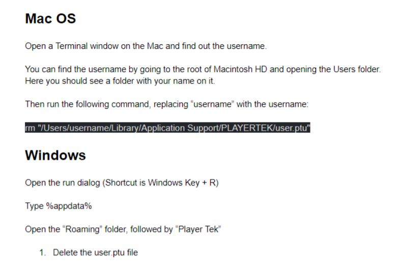 Issues with the PlayerTek Sync Tool – Catapult PlayerTek Plus