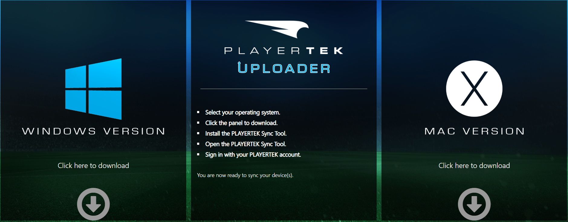 How to Download the PlayerTek Sync Tool – Catapult PlayerTek Plus