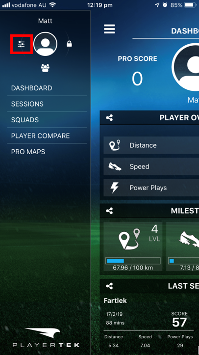 PlayerTek Team App – Catapult PlayerTek Plus